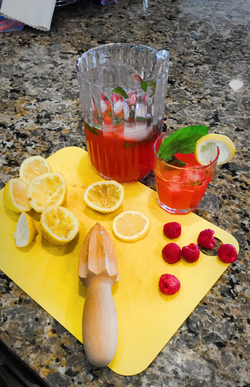 Raspberry Mint Lemonade • A and L Magazine